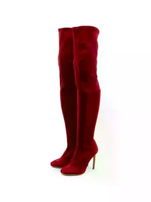 Carolina Herrera Velvet Over-the-knee Boots