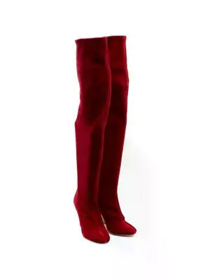Carolina Herrera Velvet Over-the-knee Boots