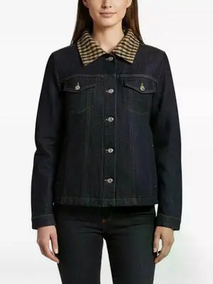 GANNI Fitted Denim Jacket - Blue