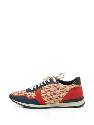 Carolina Herrera Signature Print Lace-up Sneakers