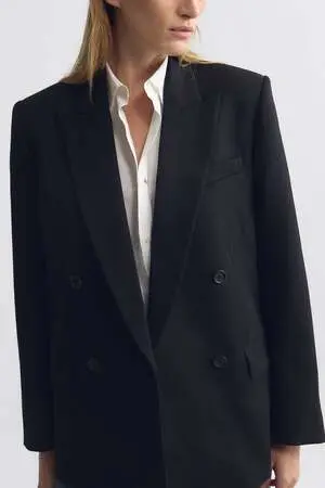 NILI LOTAN Leston Wool Blazer