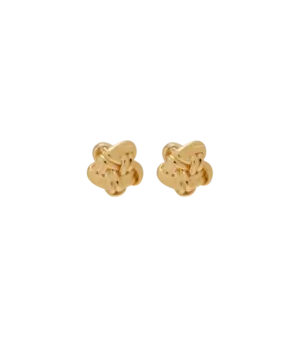 Bottega Veneta Knot Earrings - Gold