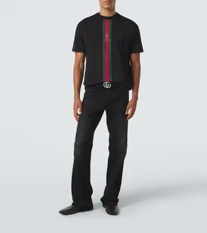 Gucci Web Stripe Cotton T-shirt