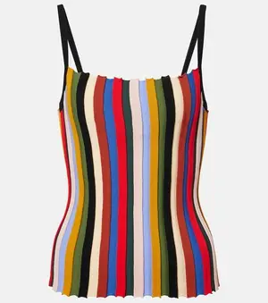 Staud Skye Striped Knit Top - Multicoloured