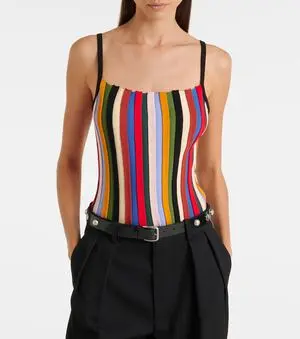 Staud Skye Striped Knit Top - Multicoloured