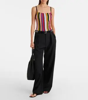 Staud Skye Striped Knit Top - Multicoloured
