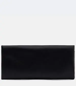 Saint Laurent Cassandre Satin Clutch - Black