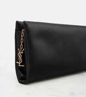 Saint Laurent Cassandre Satin Clutch