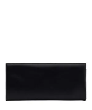 Saint Laurent Cassandre Satin Clutch - Black