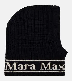 Max Mara Logo Wool Balaclava