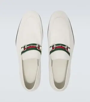 Gucci Como Horsebit Leather Loafers