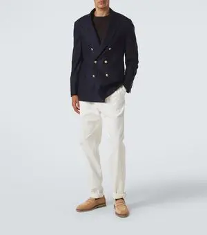 Brunello Cucinelli Suede Penny Loafers