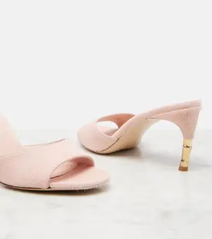 Gucci Castello Calf Hair Mules - Pink