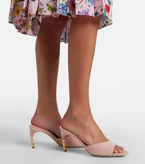 Gucci Castello Calf Hair Mules - Pink