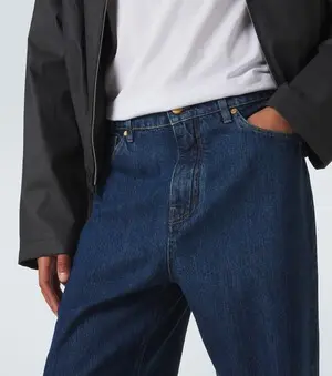 JIL SANDER Straight Leg Jeans In Medium Denim