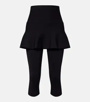 Alaïa Cropped Peplum Leggings