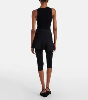 Alaïa Cropped Peplum Leggings