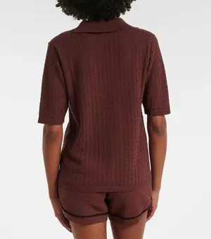 Varley Madelene Pointelle Cotton Shirt
