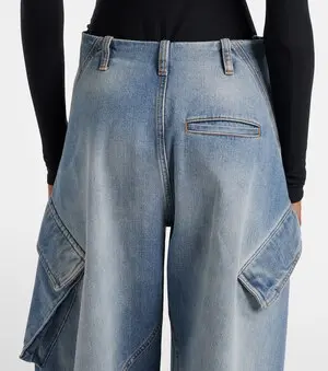 Alaïa Cargo Jeans Faded