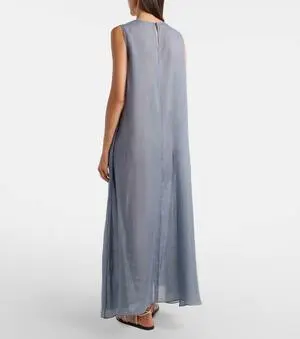LESET Niko Ramie Maxi Dress