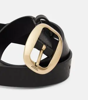 Isabel Marant Étoile Dara Leather Belt - Black