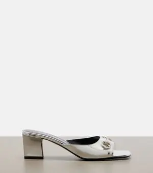 Gucci Metallic Horsebit Mules
