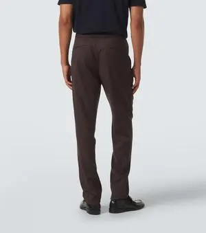 LARDINI Virgin Wool Slim Fit Trousers
