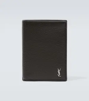 Saint Laurent Cassandre Leather Wallet - Brown