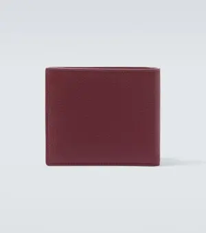 Saint Laurent Cassandre Leather Wallet - Burgundy