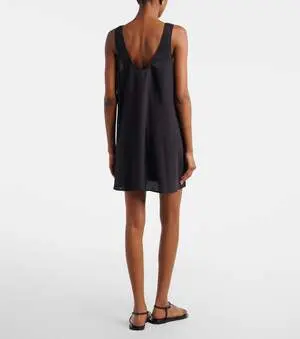 LESET Yoko Cotton Poplin Mini Dress