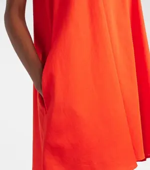 LESET Yoko Cotton Poplin Mini Dress