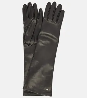 Max Mara Leather Gloves - Black
