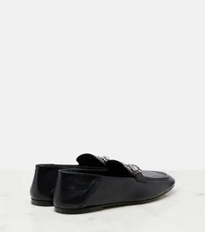 Gucci Jordaan Horsebit Leather Loafers - Black