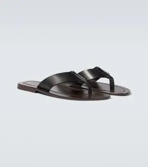 THE ROW Dan Leather Thong Sandals