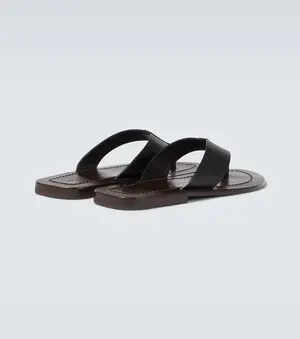 THE ROW Dan Leather Thong Sandals
