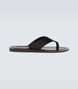THE ROW Dan Leather Thong Sandals