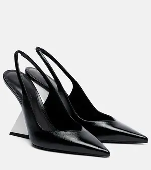 Attico Cheope Leather Pumps - Black