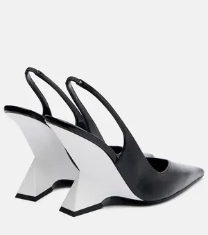 Attico Cheope Leather Pumps - Black
