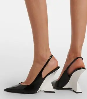 Attico Cheope Leather Pumps - Black