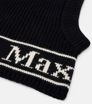 Max Mara Logo Wool Balaclava