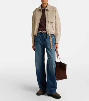 Brunello Cucinelli Monili Suede Lace-up Boots - Brown