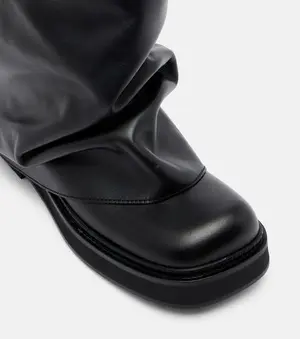 Attico Robin Leather Combat Boots