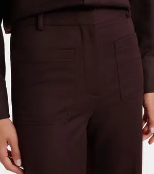 Victoria Beckham Alina Virgin Wool Wide-leg Pants