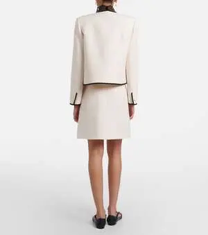 Valentino Garavani Crepe Couture Vgold Mini Skirt