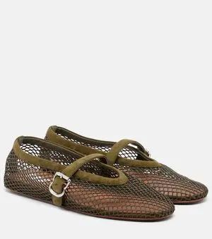 Alaia Almond Toe Flats For Women