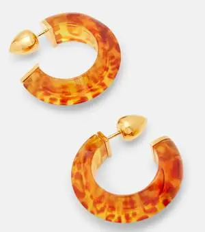 Alaïa Leopard-print Hoop Earrings