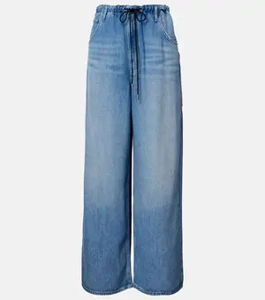 AGOLDE Shaw Wide-leg Jeans In Script - Blue