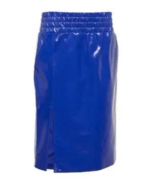 TOM FORD Leather Pencil Skirt - Blue