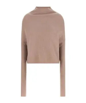 Rick Owens Long-sleeve Mock Neck Cashmere Sweater