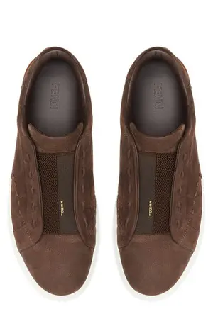 Fendi City Low Top Leather Sneakers
